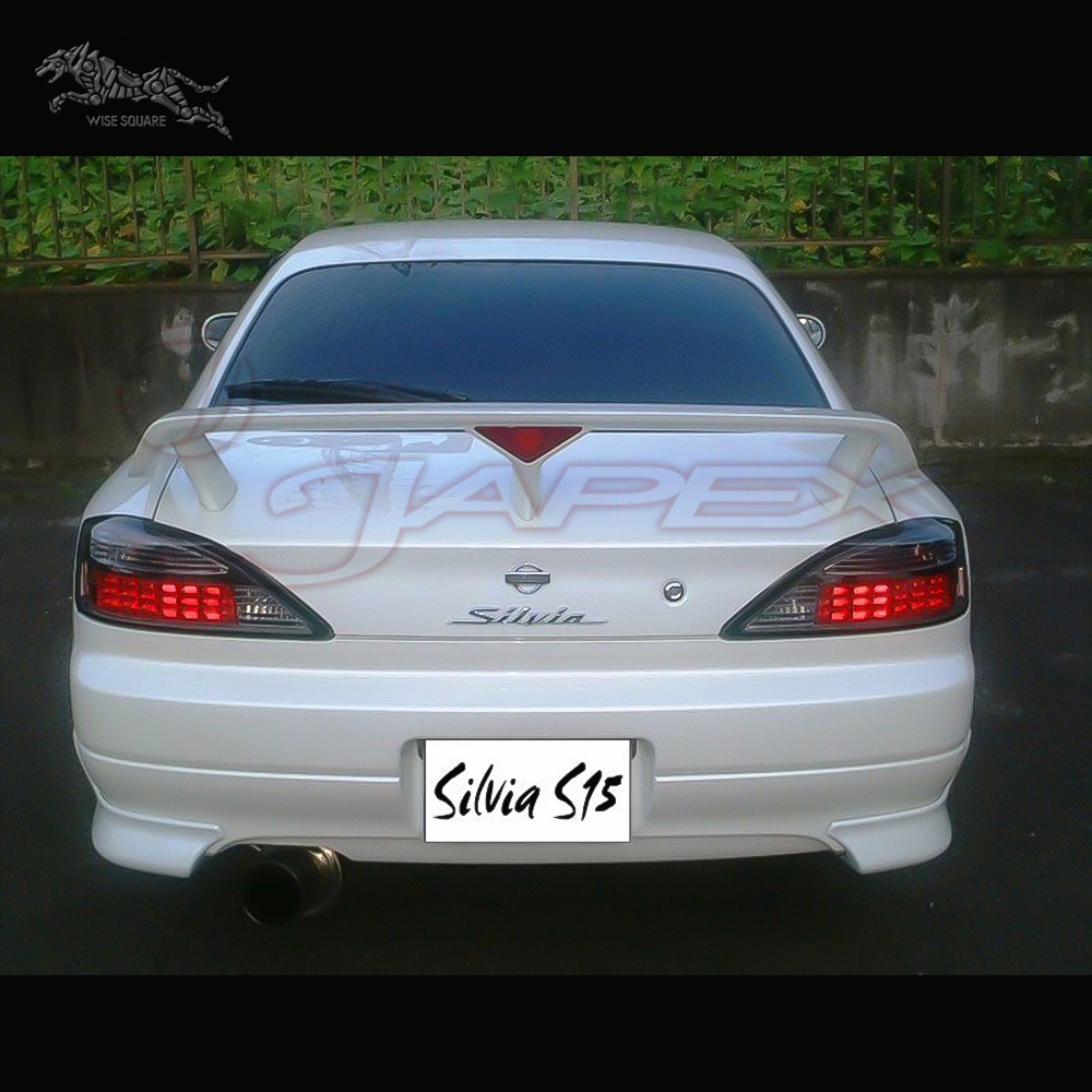 BEHRMAN WISE SQUARE LED Tail Light Ver. III Clear Lens for SILVIA S15 ...
